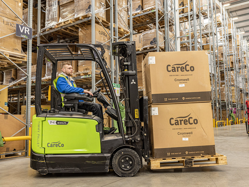 CareCo UK Case Study - Mitsubishi Forklift Trucks